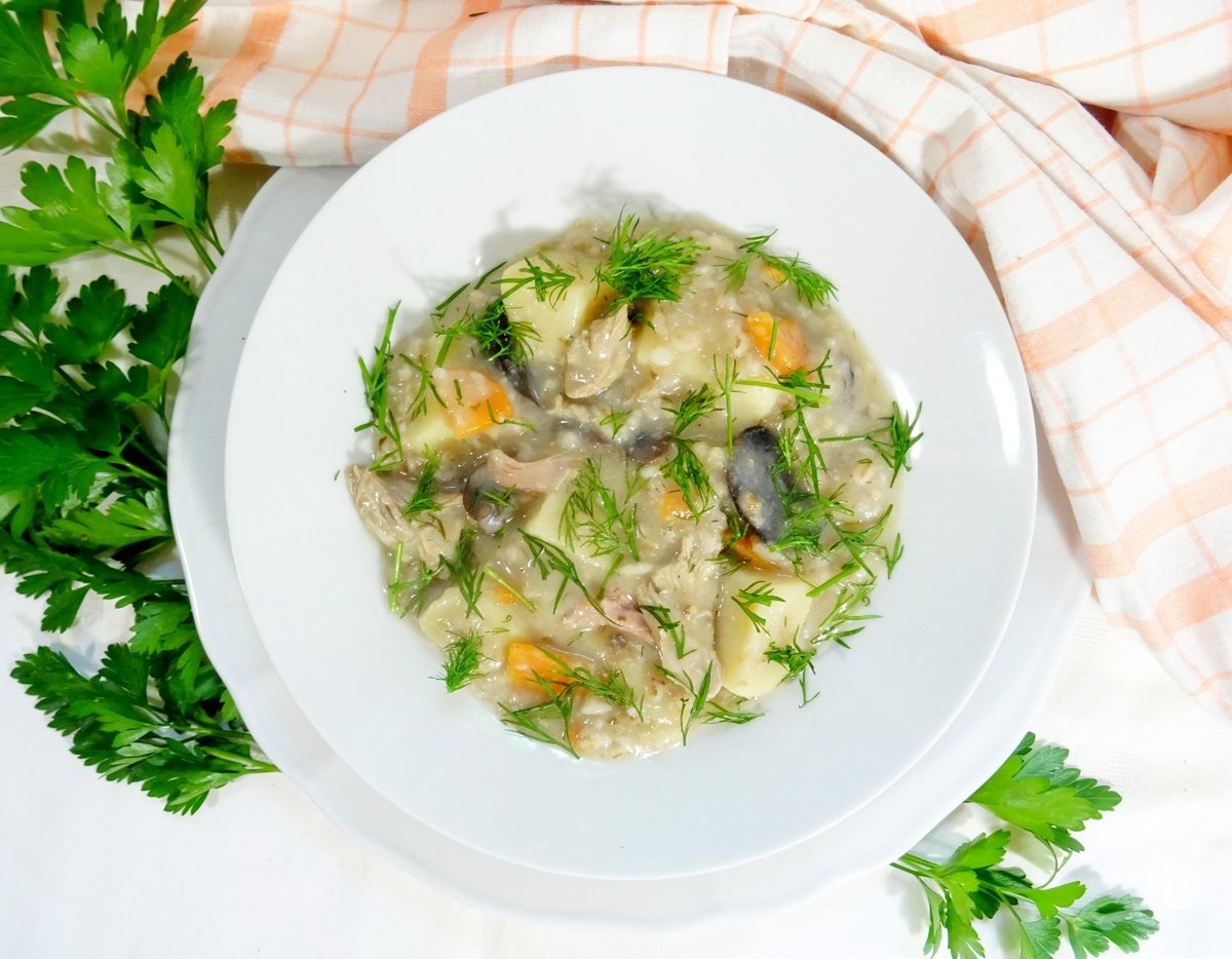 Kuchnia Kwasiora Sklep > Krupnik z pieczarkami i kurczakiem- konserwa ...